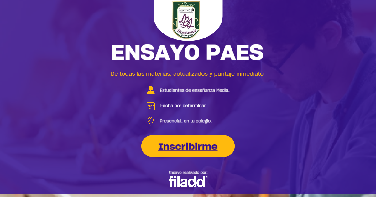 Liceo Bicentenario Los Ángeles / Inscripciones Liceo Bicentenario Los Ángeles / Inscripciones